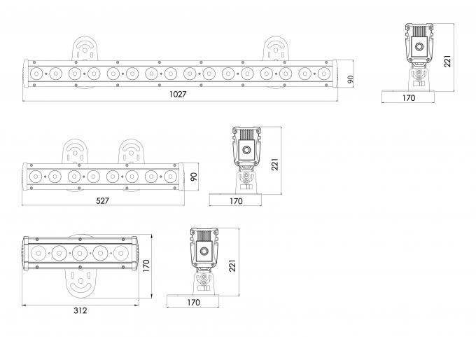 IP65 120W RGBW LED Architectural Lighting