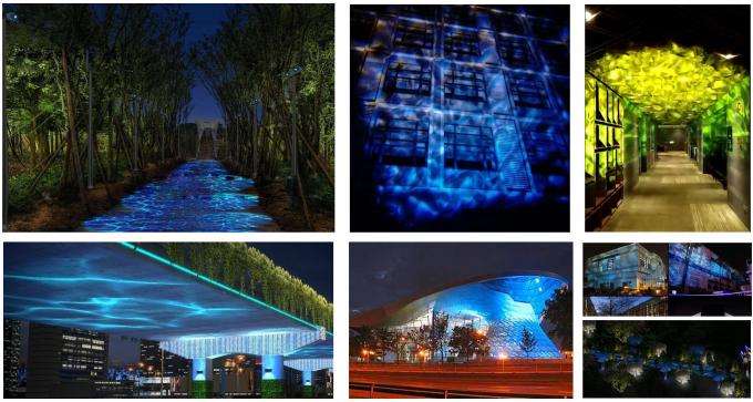 200W Outdoor Water Wave Outdoor Gobo Projector With Ripple Function