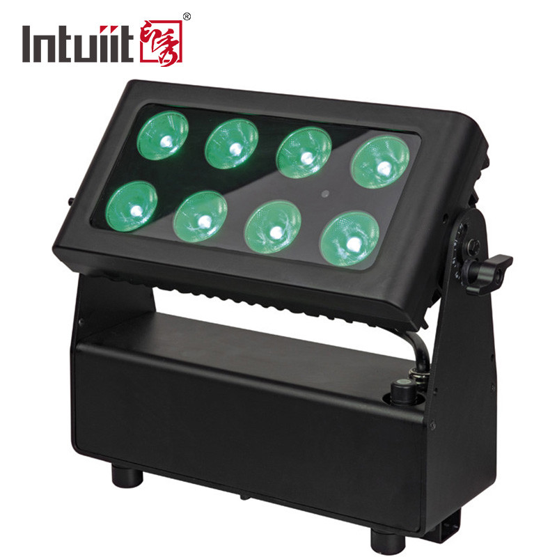 8*10W RGBWA IR Control LED Stage Lights Battery Powered Wireless City ...