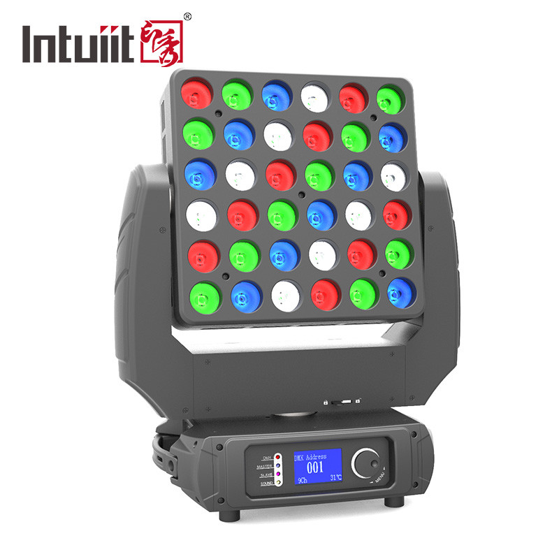 6*6 Pixel Matrix Moving Head 36x10W RGBW For Stage Performance