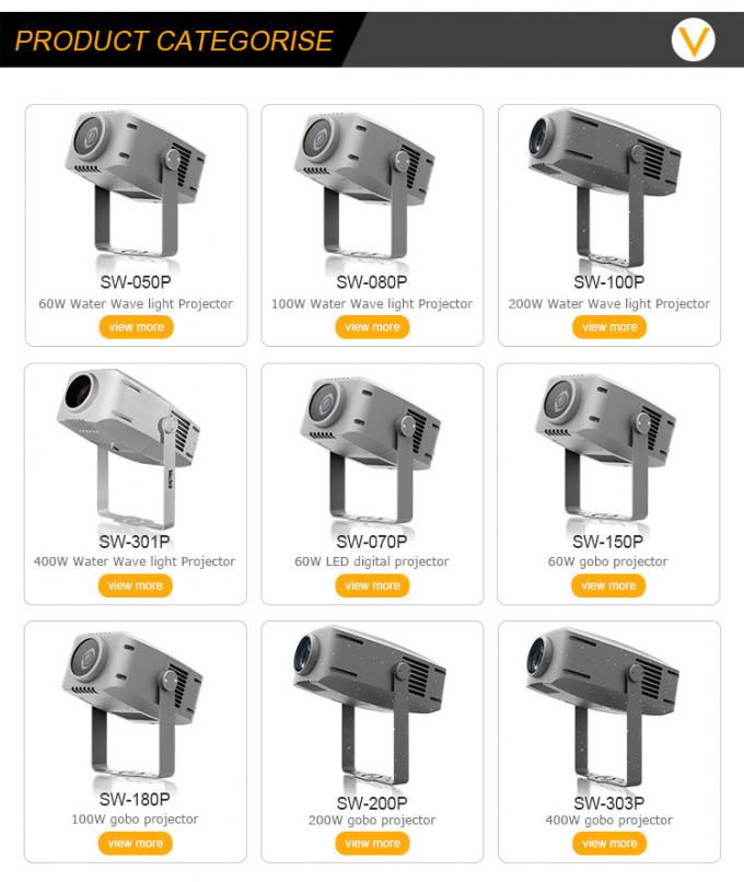 LED Water Wave Gobo Projection Light For Outdoor